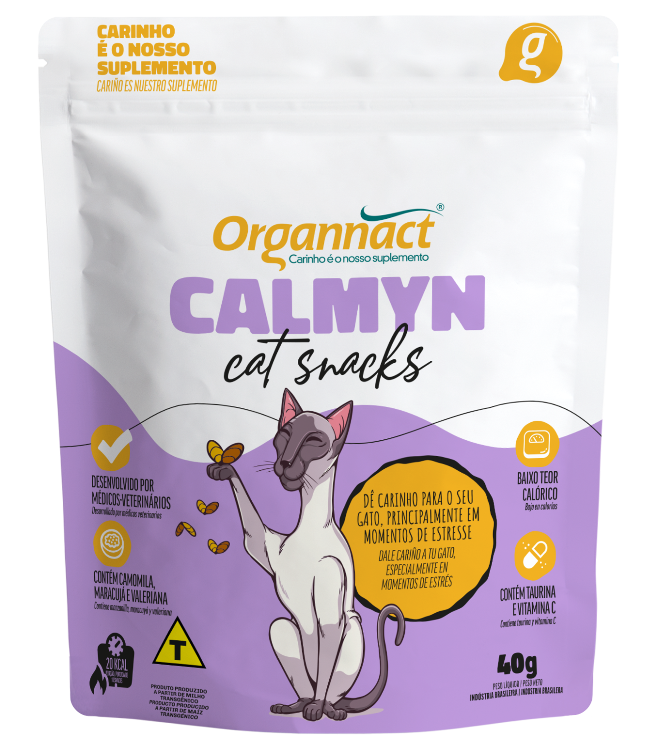 Petiscos para gatos: Calmyn Cat Snacks