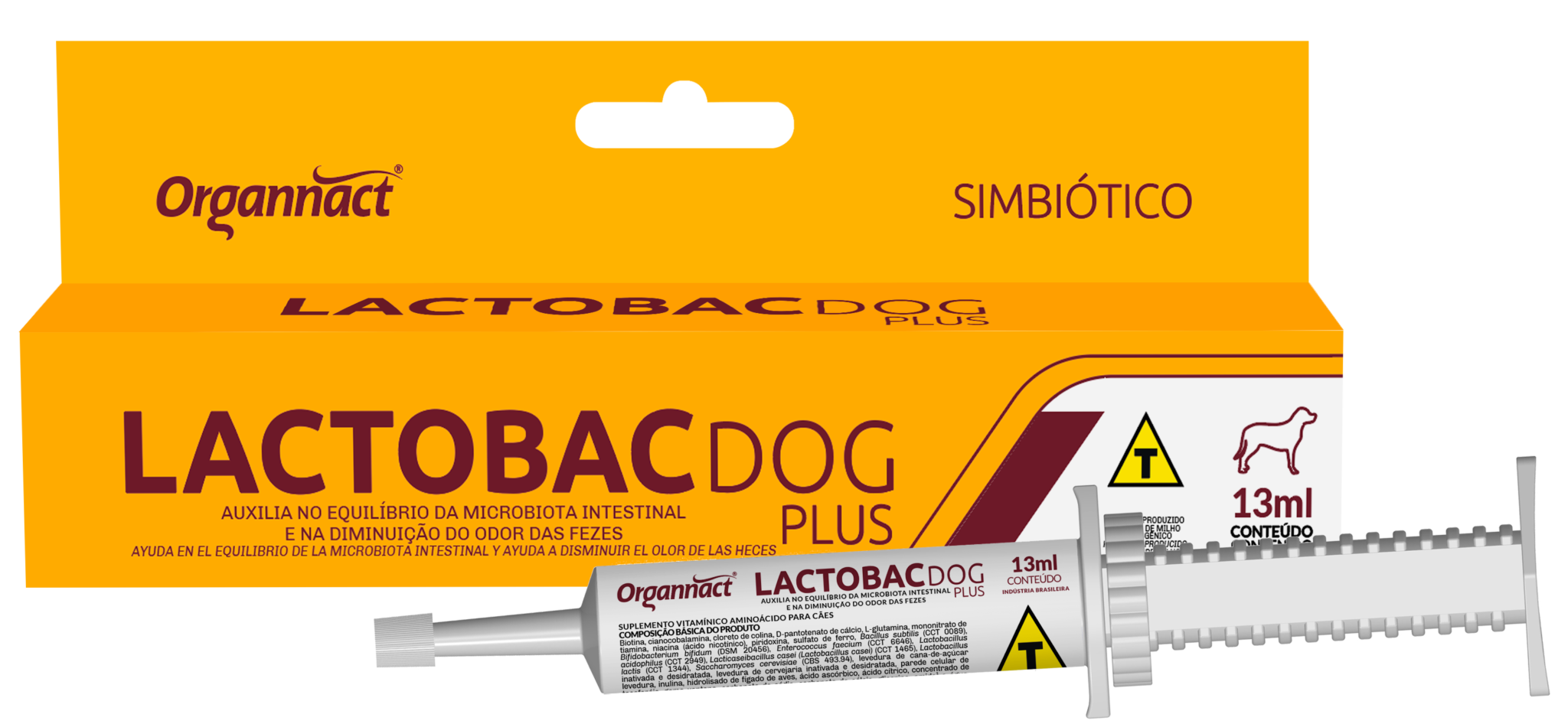 Lactobac Dog Plus: probióticos e prebióticos | Organnact